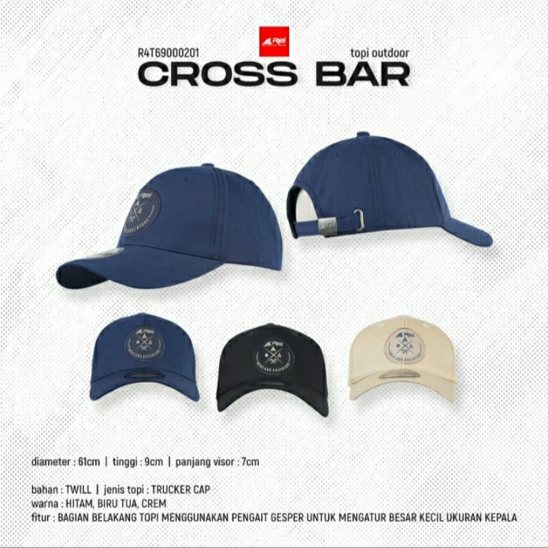 Jual Topi Pria Rei Cross Bar Hat Topi Pet Topi Bisbol Original Arei ...