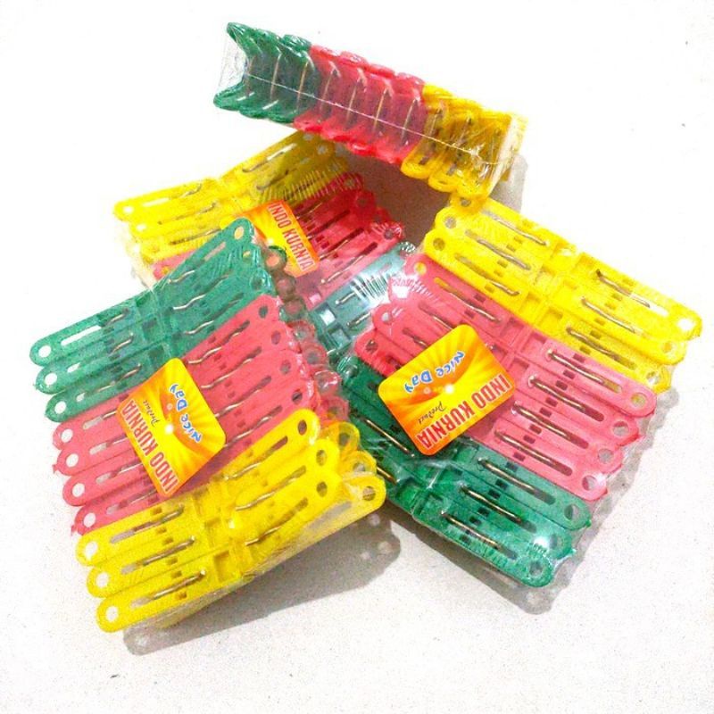 Jual Jepitan Jemuran| Capitan Pakaian|Jepit Baju isi 20 Pcs Harga ...