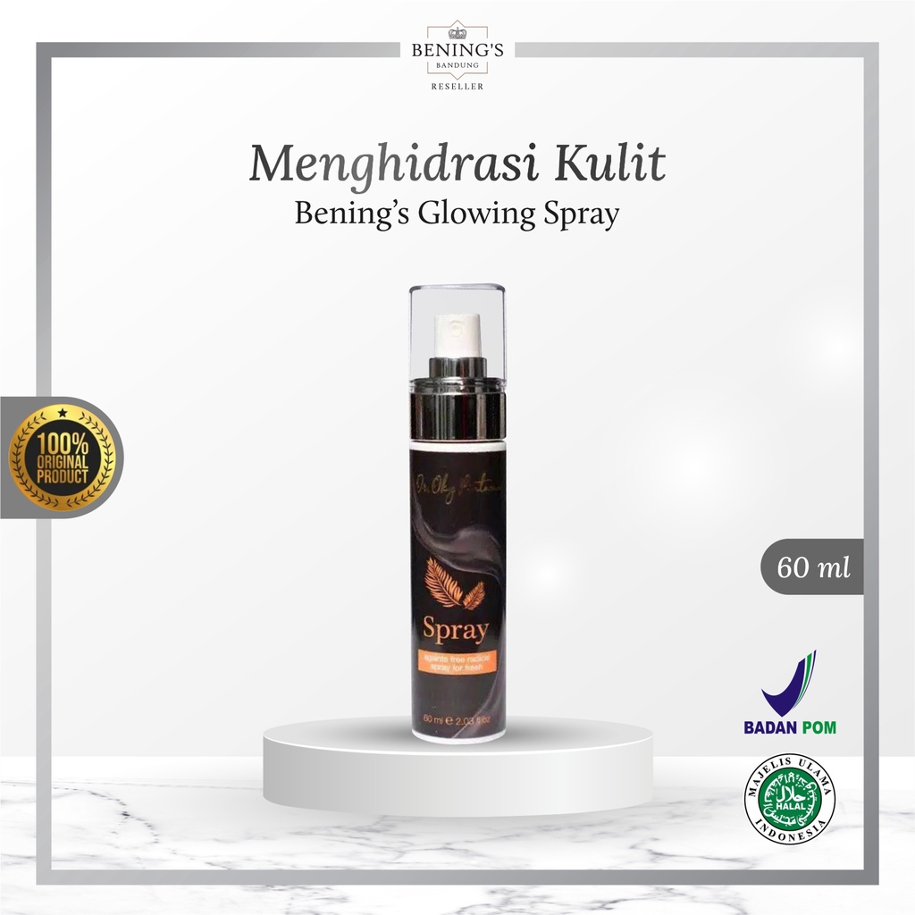 Jual Glowing Spray Facial Face Mist Bening Skincare Dr Oky Pratama ...