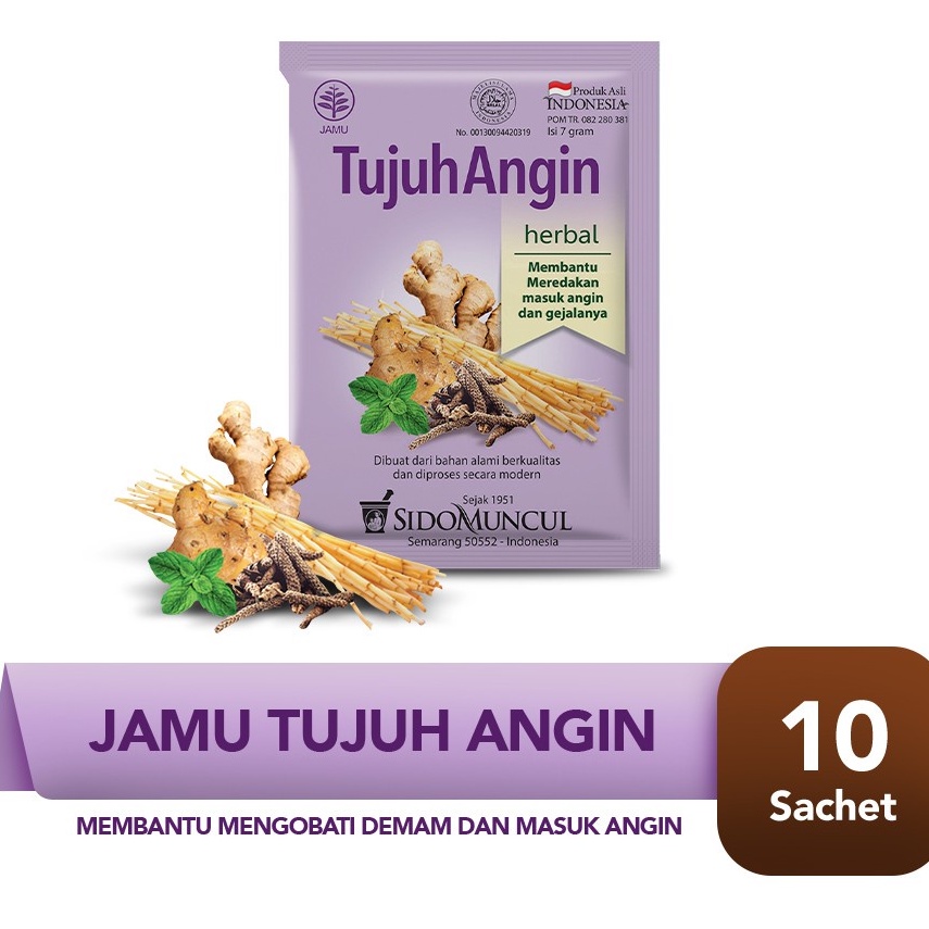 Jual Sidomucul Tujuh Angin Obat Masuk Angin Perut kembung Mual Pusing ...