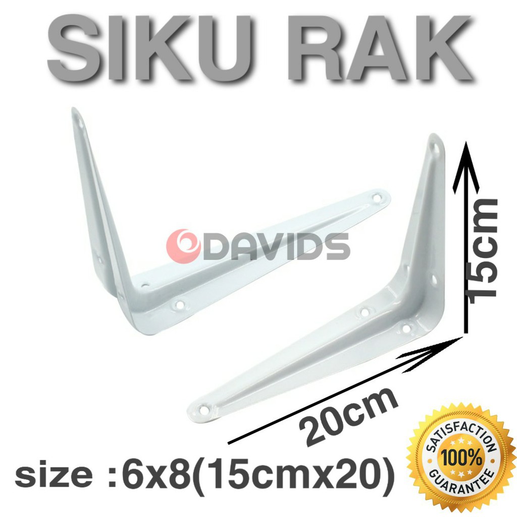Jual Penyangga Rak Dinding Bracket Siku L Besi Ambalan Dapur 6 X 8 ...