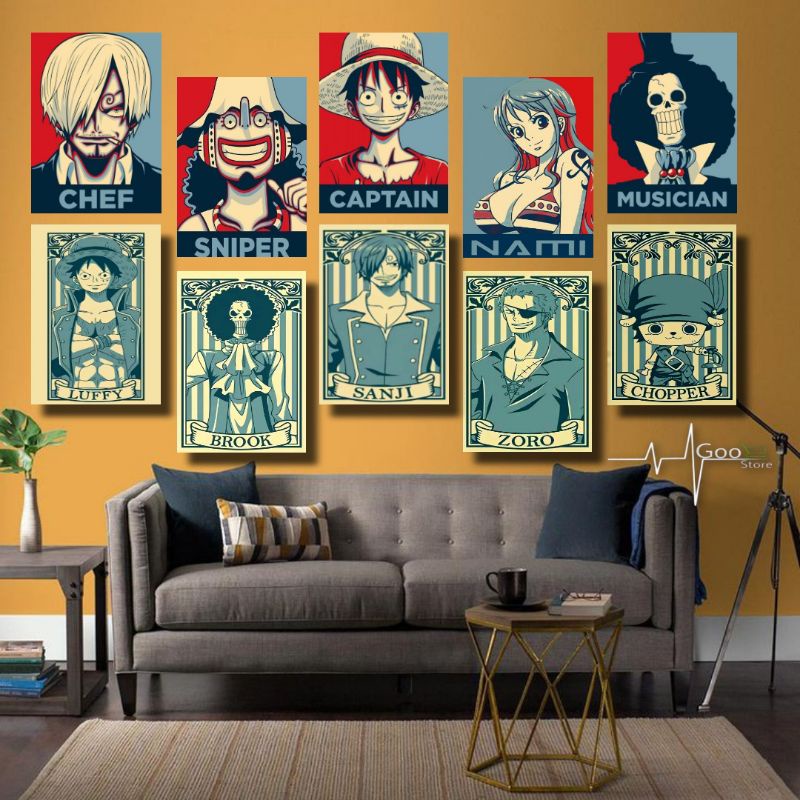 Jual POSTER ONE PIECE SERIES WALLPOSTER ANIME ISI 10 PCS | Shopee Indonesia