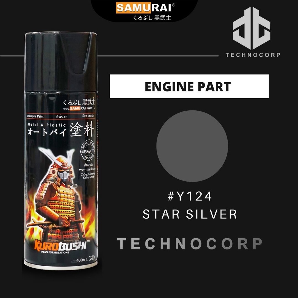 Jual Cat Semprot SAMURAI PAINT Y124 STAR SILVER / GUN METAL ABU ABU ...