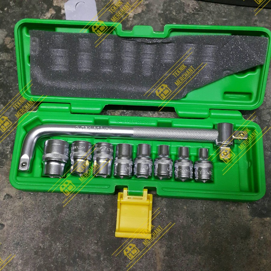 Jual KUNCI SOK SET TEKIRO 8-24 MM 10PCS / KUNCI SOCK TEKIRO 10 PCS | Shopee Indonesia