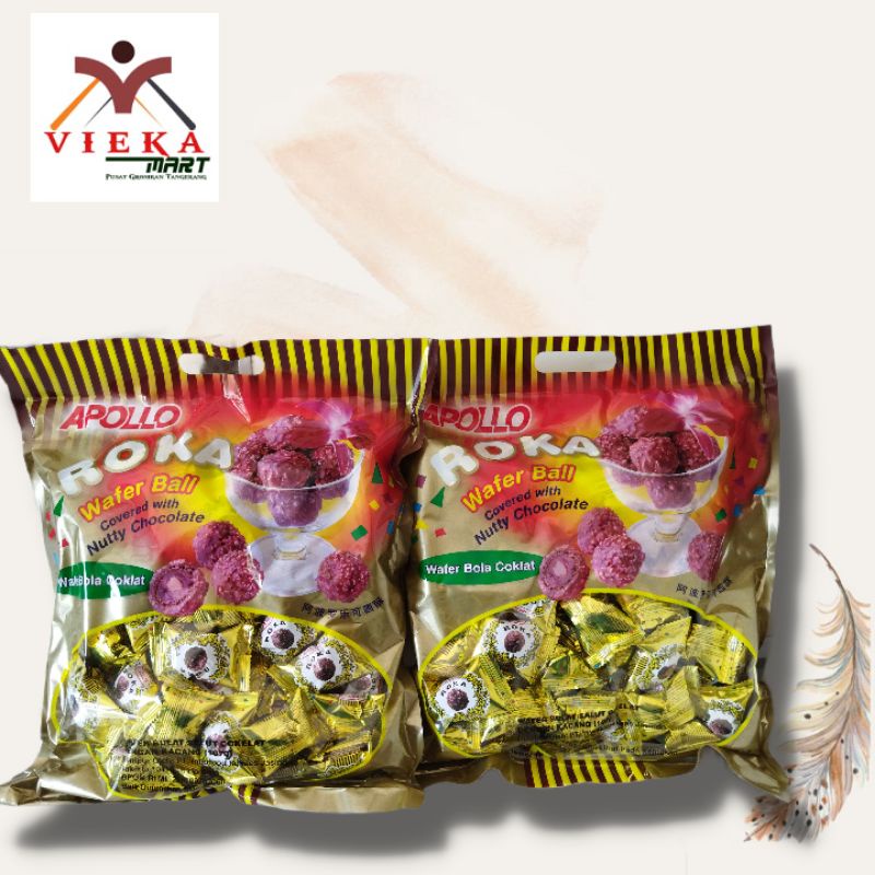 Jual Apollo Roka Wafer Ball 300g isi 50 pcs | Shopee Indonesia