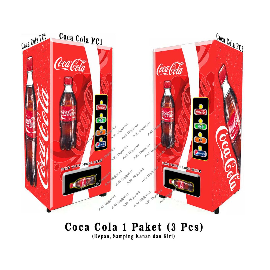 Jual Stiker Kulkas 1 Pintu dan 2 Pintu Motif Coca cola 1 Paket | Shopee ...