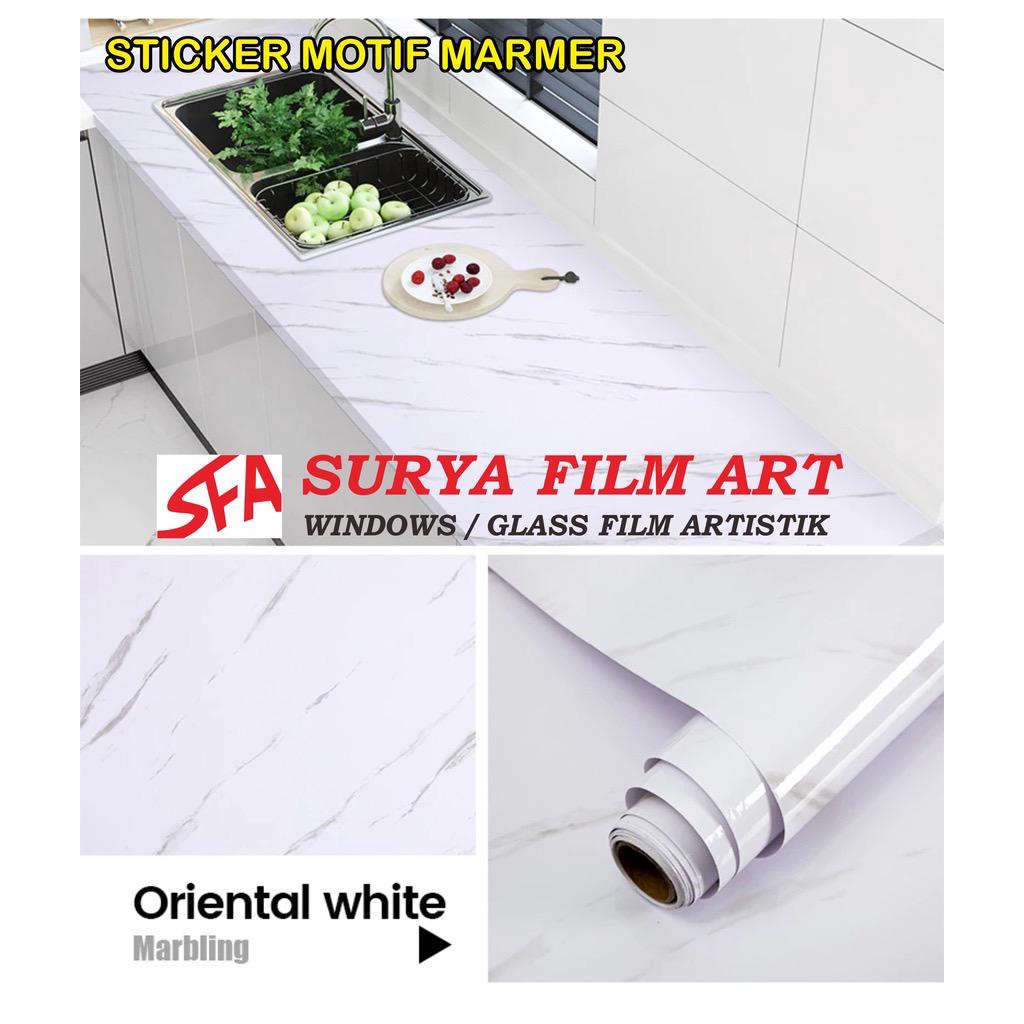 Jual Stiker Marmer/Stiker Marble/Stiker Kitchen Set L122x25cm | Shopee ...