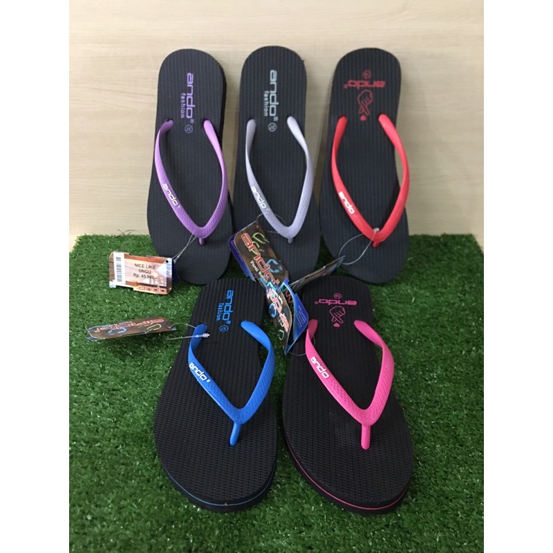 Jual Sendal Jepit Cewek Ando. Sandal Jepit Wanita Ando Nice Like ...