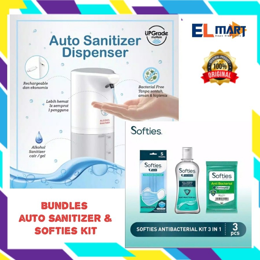 Jual Paket Tempat hemat Dispenser Spray Hand wash plus Softies 3in1 ...