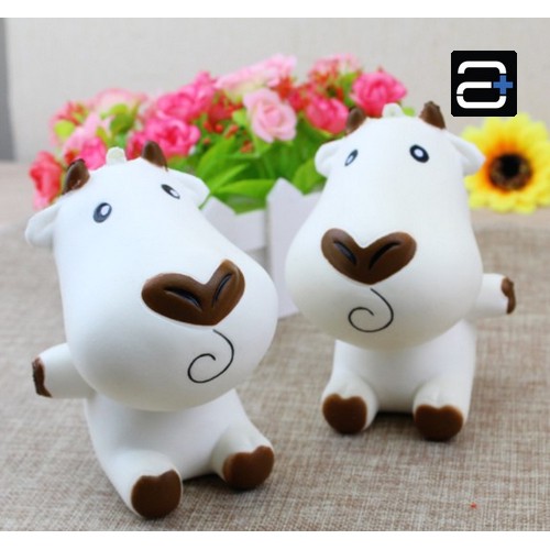 Jual Squishy Happy Cow Squishy Sapi Squishy Jumbo Cartoon Milk Cow ...