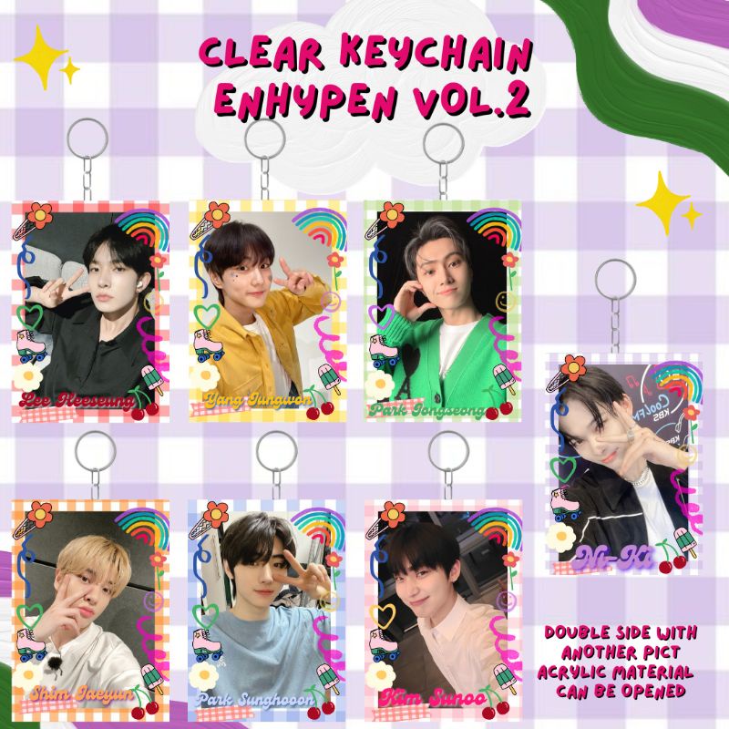 Jual Clear Keychain Enhypen Vol.2 (Min order 2Pcs) | Shopee Indonesia