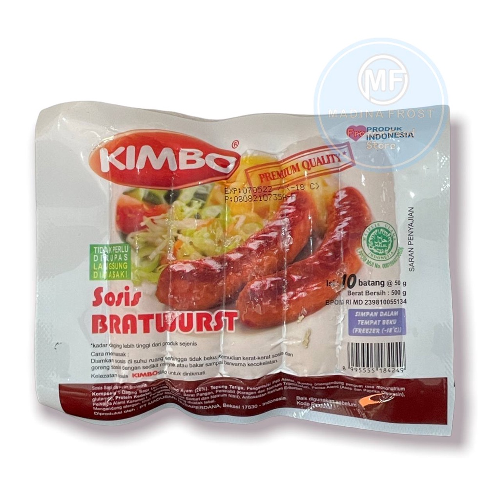 Jual KIMBO SOSIS SAPI BRATWURST ORIGINAL DAN KEJU | Shopee Indonesia
