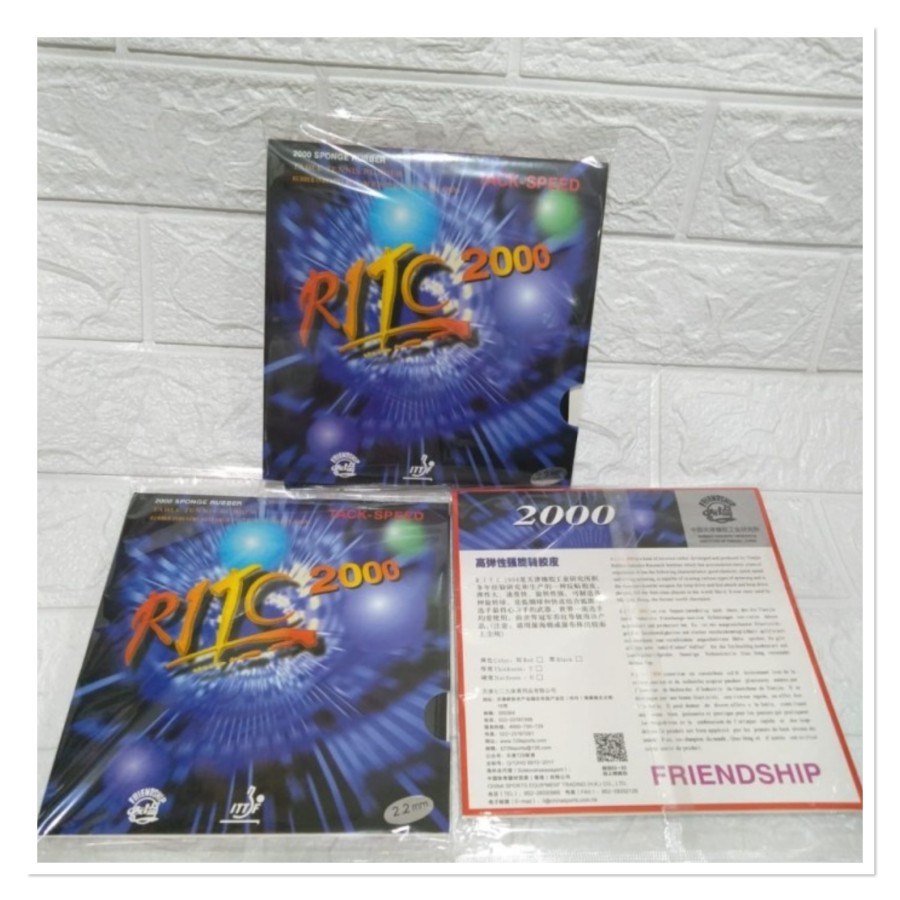 Jual Karet bet bat Ping pong Friendship/729 RITC 2000 tack speed ...