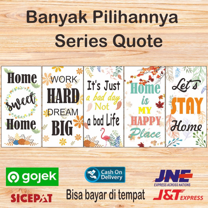Jual Poster Kayu Hiasan dinding wall decor poster kayu quote | Shopee ...