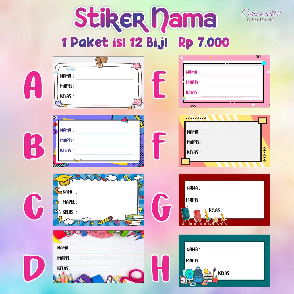 Jual STIKER LABEL BUKU | Shopee Indonesia