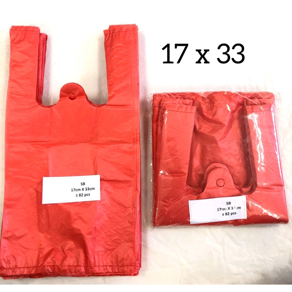 Jual Kantong Sampah / Kantong Plastik Merah / Kantong Kresek Merah ...