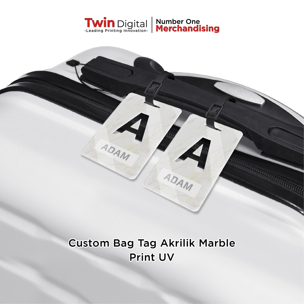 Jual Twindigital Custom Luggage Tag Akrilik Gantungan Label Nama Tas ...