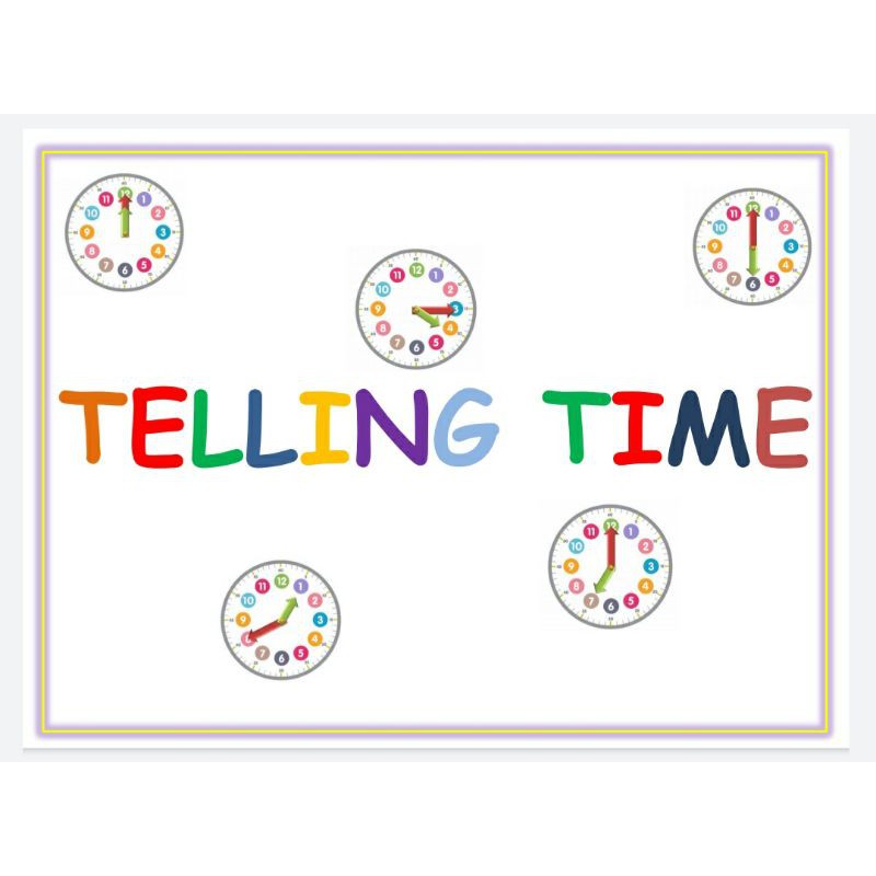 Jual Telling Time Flashcard | Shopee Indonesia