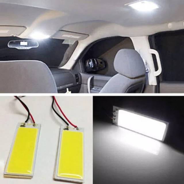 Jual Lampu led interior mobil lampu plafon kabin mobil warna putih ...