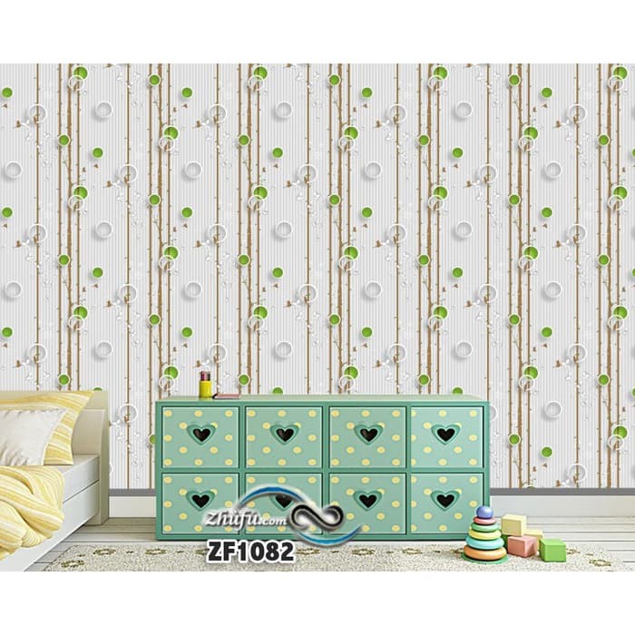 Jual WALLPAPER DINDING STIKER/WALL STICKER 10 MTR MINIMALIS HUTAN PUTIH ...