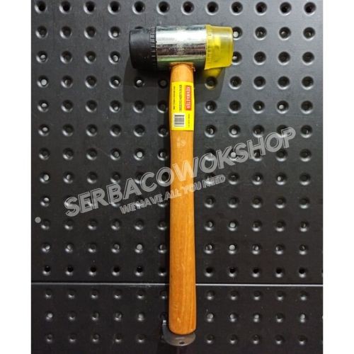 Jual Kenmaster Palu Karet 40 mm Gagang Kayu Karet 2 Sisi Palu Ubin ...