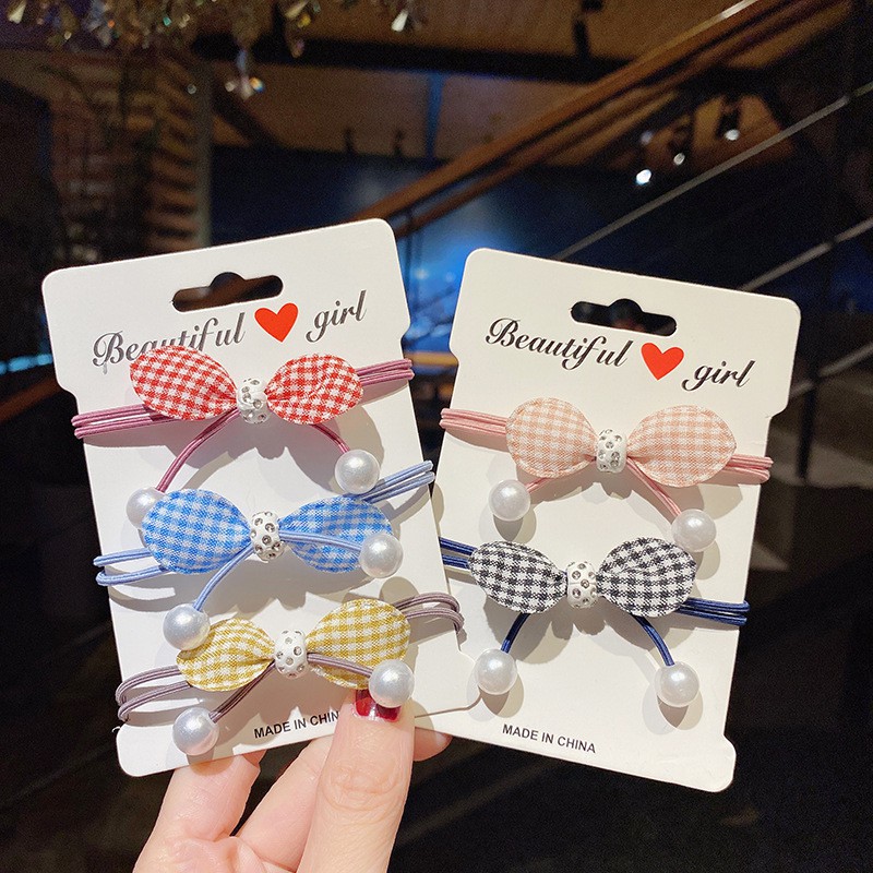 Jual ED - IKAT RAMBUT KOREA PITA MUTIARA IMPORT / IKATAN RAMBUT KARET ...