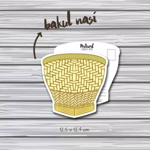 Jual Bakul Nasi Postcard (Shape Card) - Kartu Pos | Shopee Indonesia