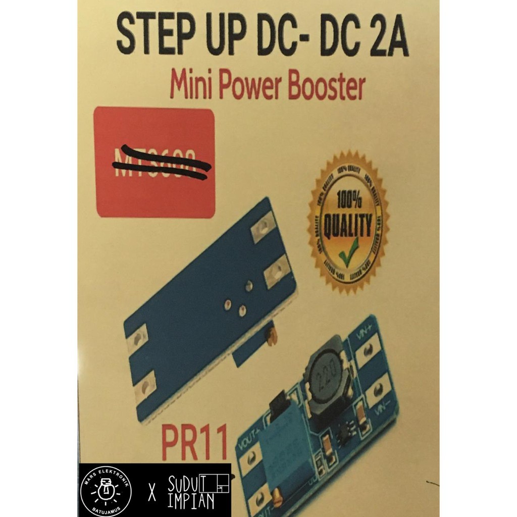 Jual MT3608 2A Max DC-DC Step Up Power Module Booster Power Module output 28 v | Shopee Indonesia