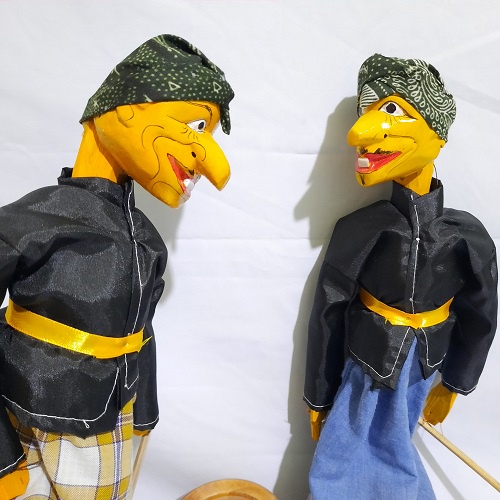 Jual Wayang Golek Kayu Dawala / Petruk Bisa Mengangguk Ukuran Kecil ...
