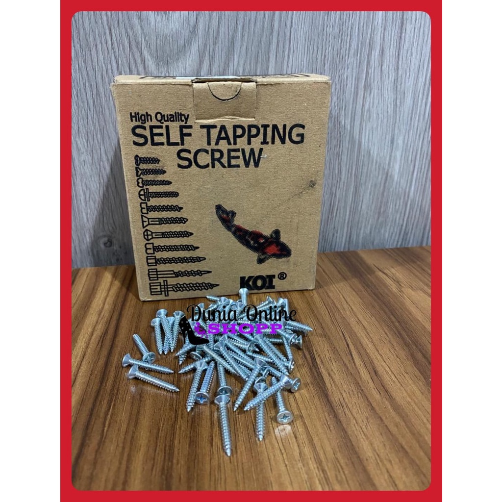 Jual Skrup kepala Rata 2,5 cm uk 6X1 Stainless | Shopee Indonesia