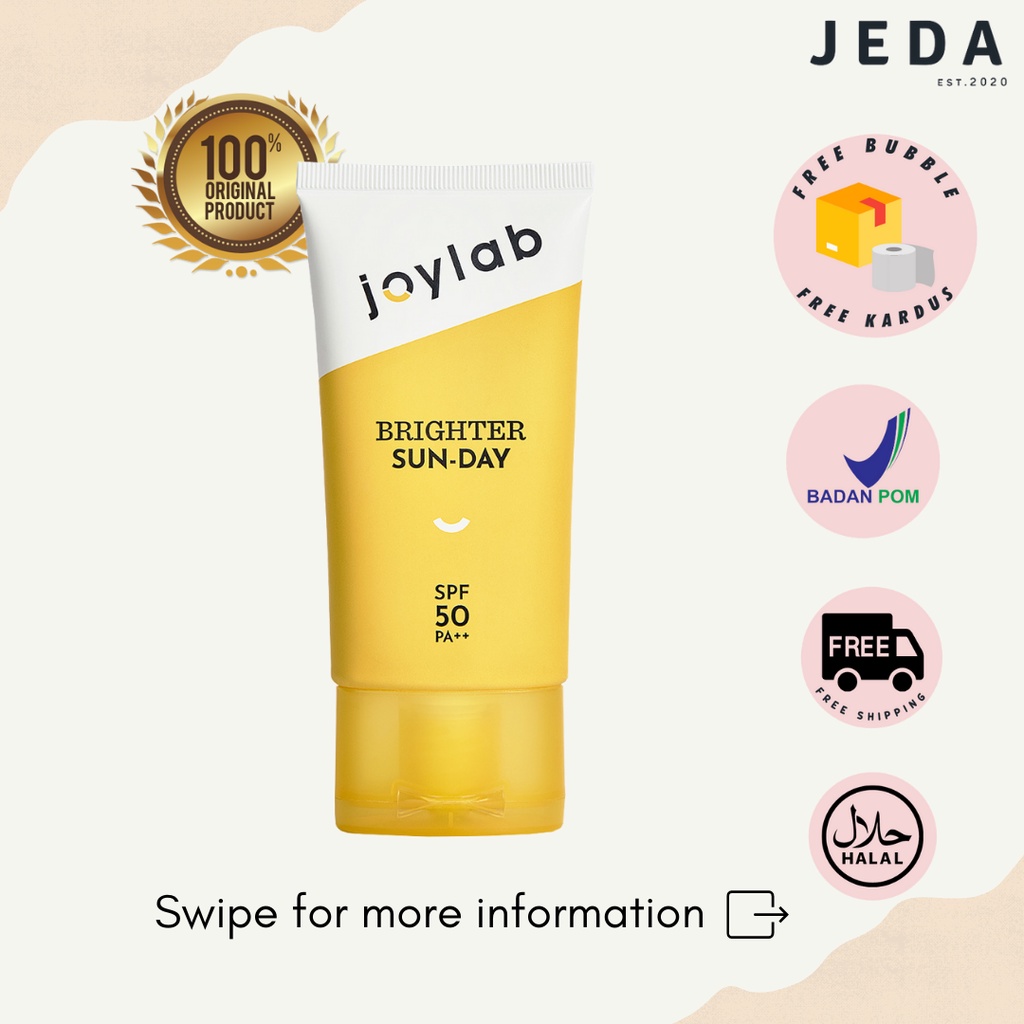 Jual Joylab Brighter Sun-Day SPF 50 PA++ 50gr | Shopee Indonesia