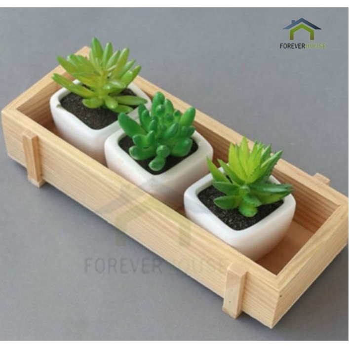 Jual Vas Bunga Kayu Tatakan Pot Kayu Minimalis Jati Belanda Kotak ...