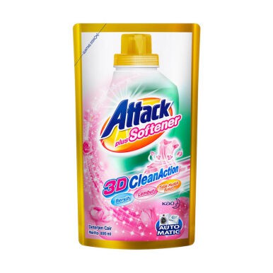 Jual ATTACK Liquid Plus Softener Pouch 800ml (Sabun Cuci 800 ml ...