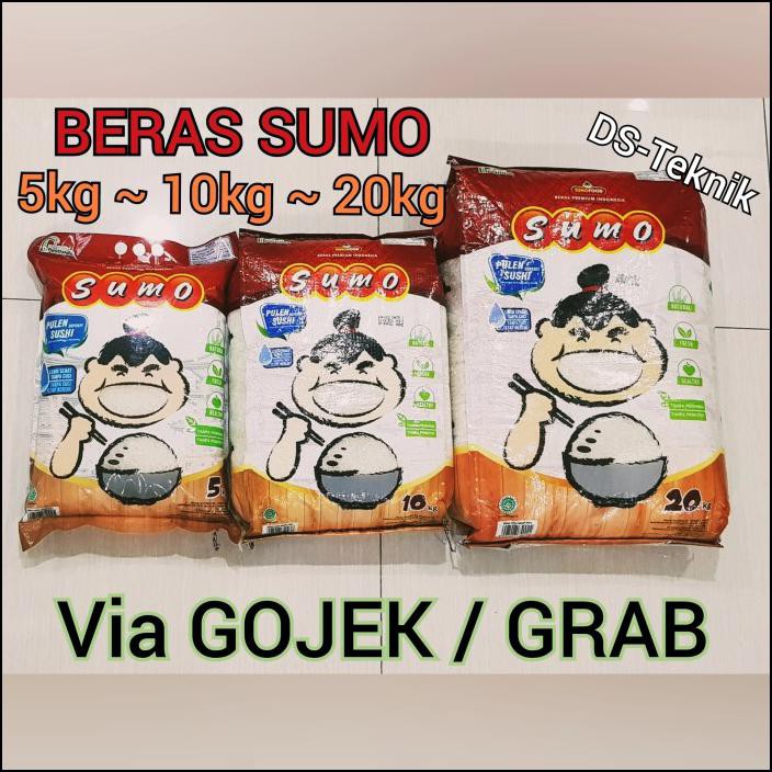 Jual BERAS SUMO 10 KG MERAH SUPER PREMIUM / SUMO RICE 10KG (VIA GOJEK/GRAB) | Shopee Indonesia