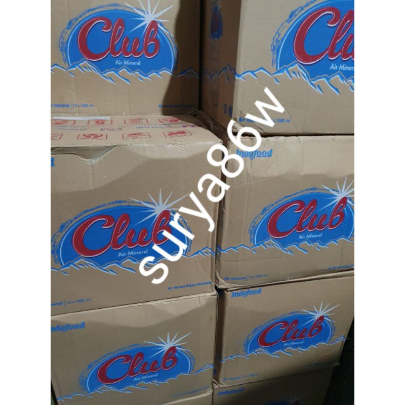 Jual 1Dos club 1500ml (12 botol) air minum dalam kemasan botol | Shopee ...
