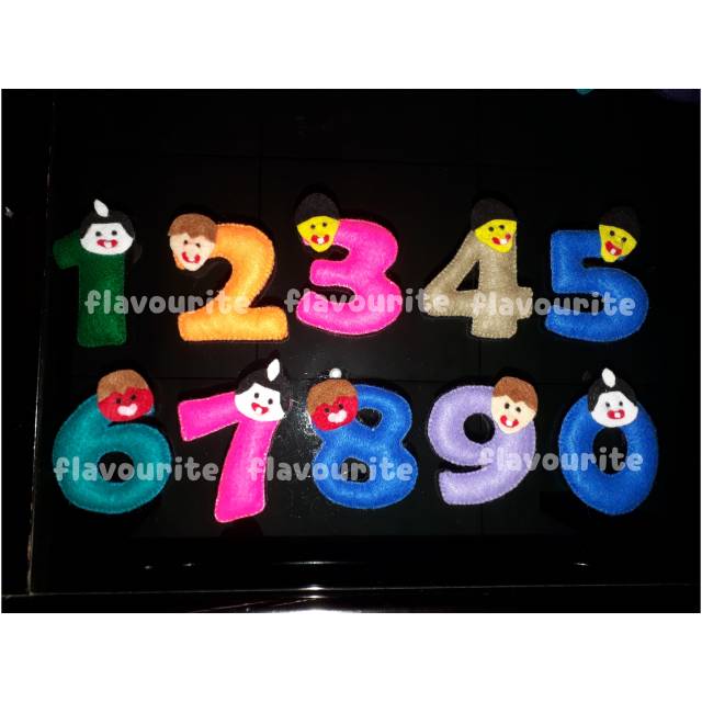 Jual Tempelan Kulkas Magnet Number Angka 0-9 / Mainan Edukasi Anak ...