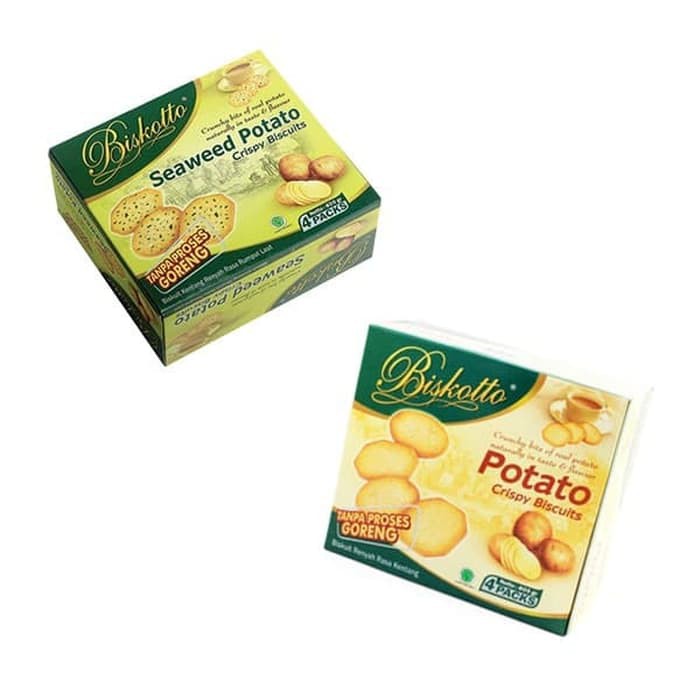 Jual [HALAL] Biskotto Potato Crispy Biscuits Seaweed / Original 400gr ...