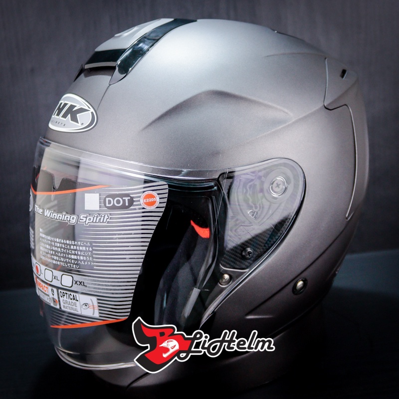 Jual HELM INK DYNAMIC GUNMETAL DOFF | HALF FACE HELMET SNI | SINGLE ...