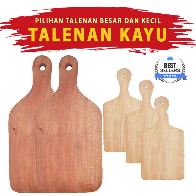 Jual Talenan Kayu Besar Tempat Potong Tatakan Alas Pengiris Pisau Tebal ...