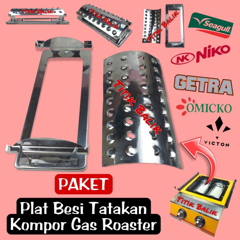 Jual PAKET Tatakan Penyangga Plat Besi Burner Kompor Roaster Panggang ...