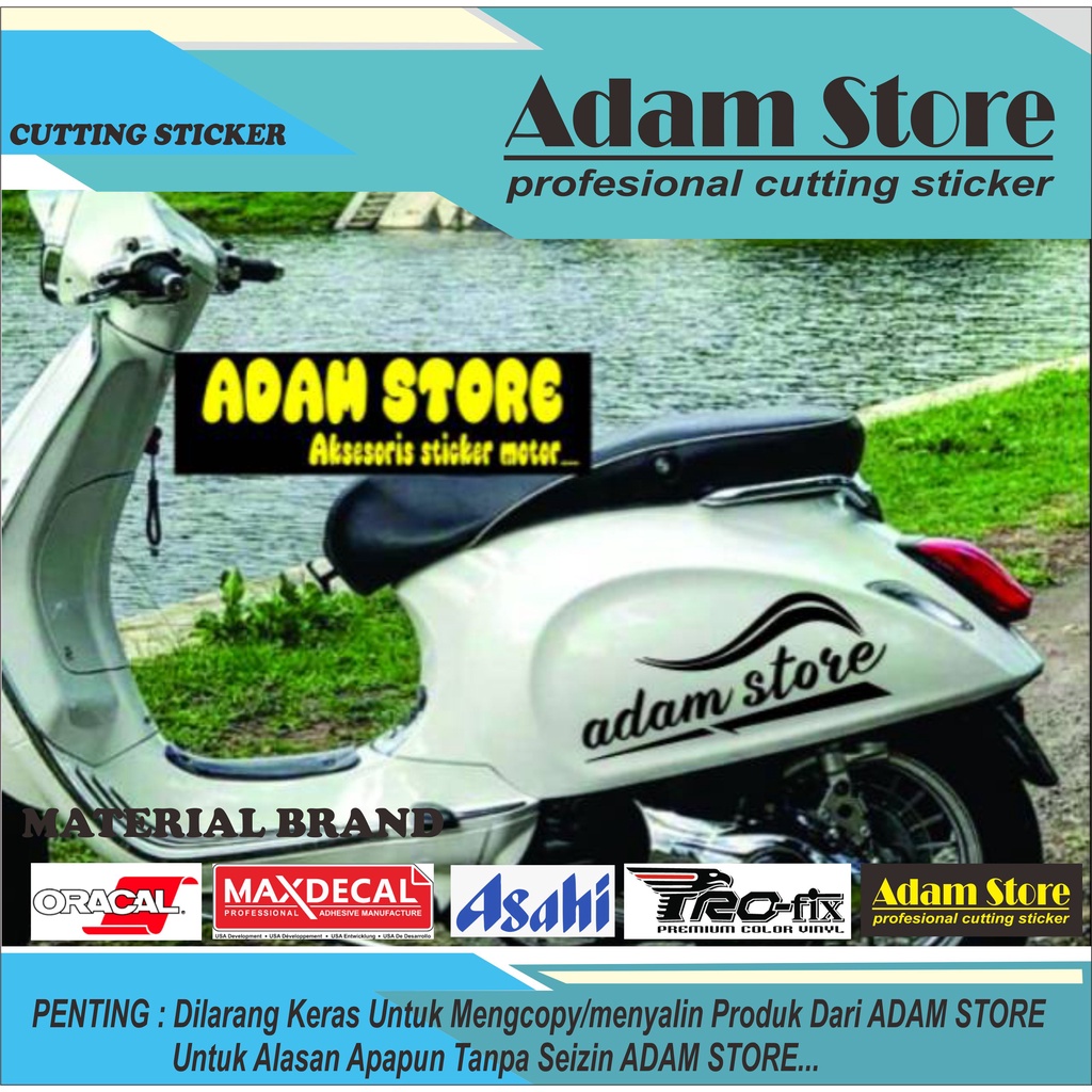 Jual Sticker body motor all motor bisa sticker motor vespa matic ...