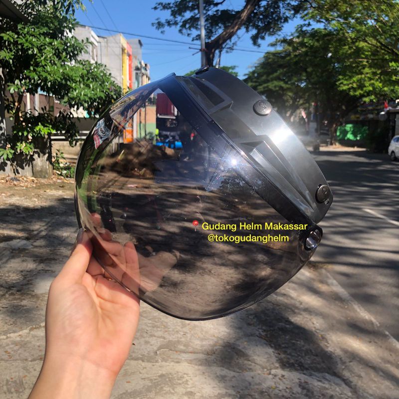 Jual KACA DATAR LURUS ATAU CEMBUNG HELM RETRO BOGO | Shopee Indonesia