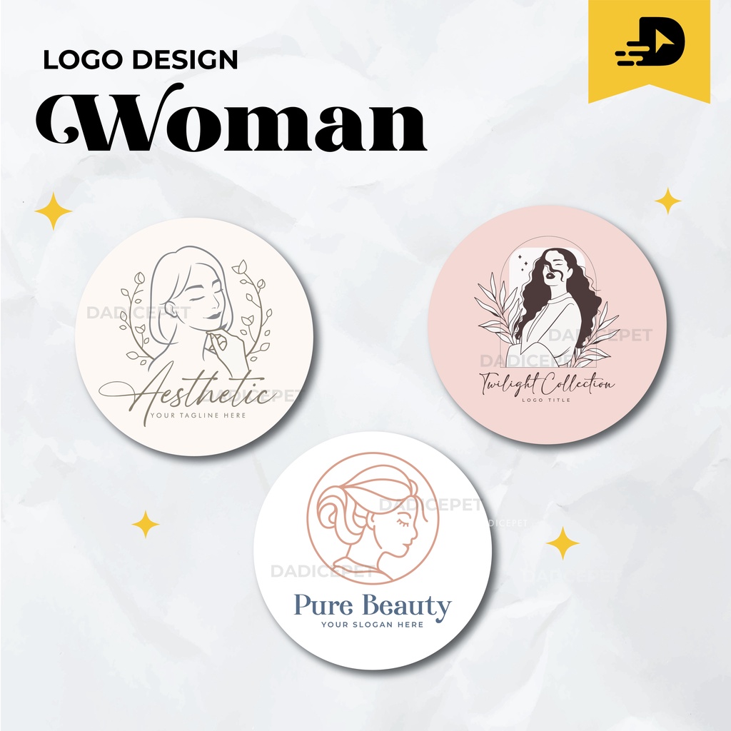Jual Jasa Desain Logo Wanita / Jasa Desain Logo Pakaian / Jasa Desain ...