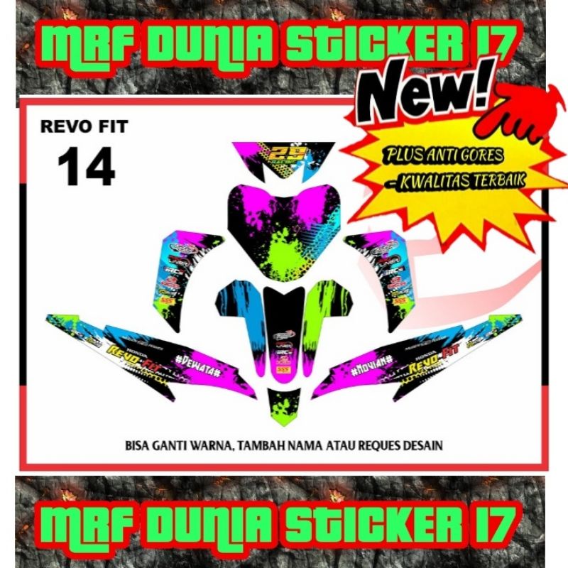 Jual Sticker decal Honda Revo Fit Full Body dekal Honda evo Fit Stiker ...