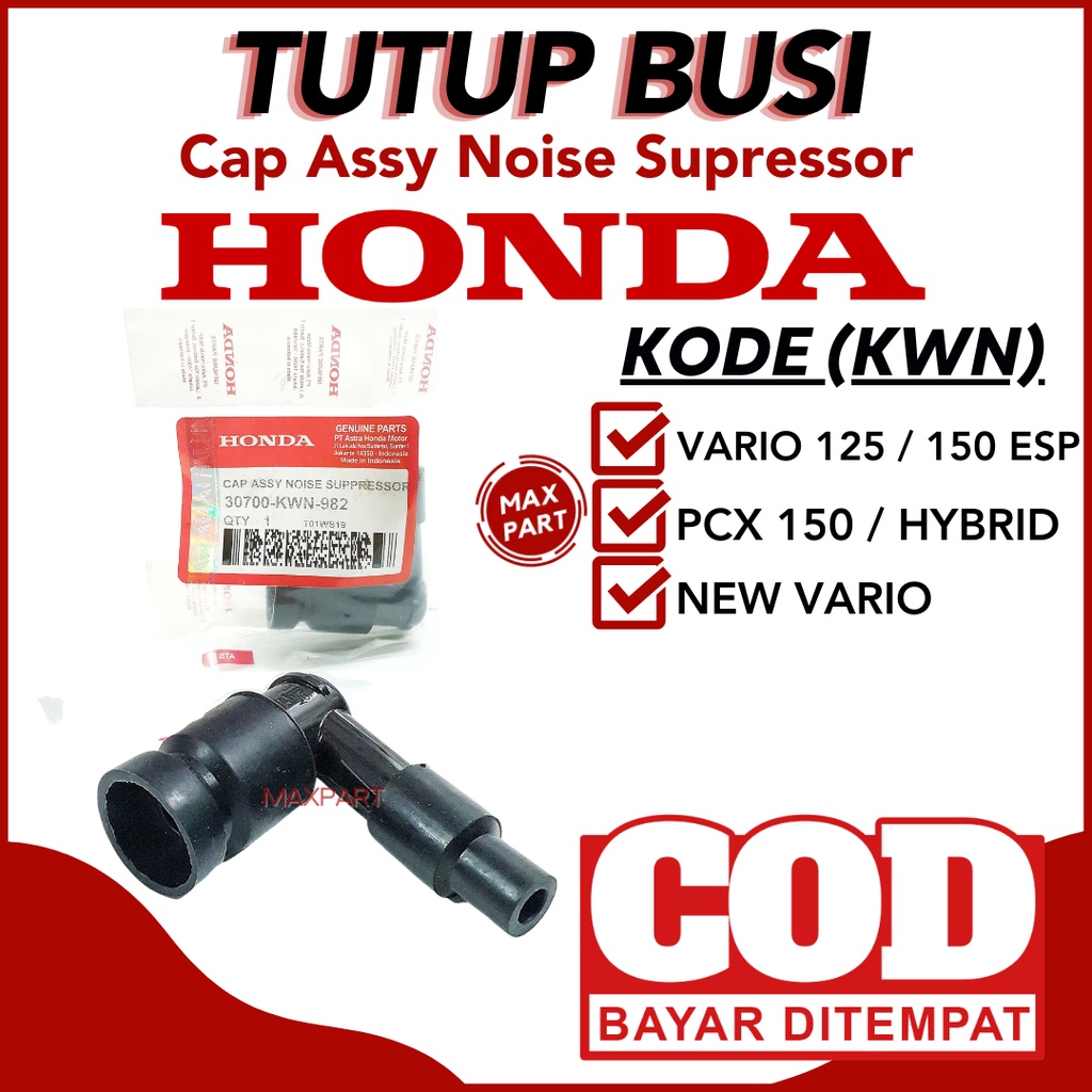 Jual TUTUP KEPALA BUSI CANGKLONG KWN KZR Cap Assy Noise Suppressor ...