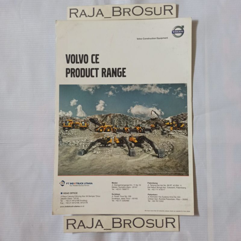 Jual Poster brosur alat berat Volvo Construction Equipment Product ...
