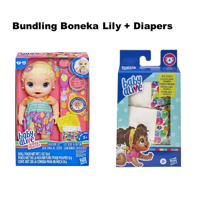 Jual Baby Alive Super Snacks Snackin Lily Doll Food Mainan Original Asli | Shopee Indonesia