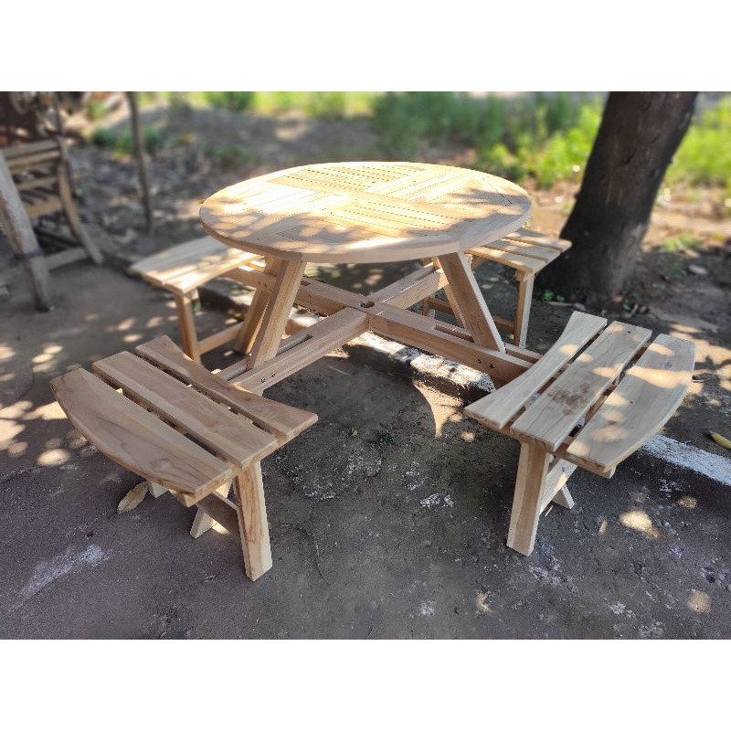 Jual Meja Kursi Makan Taman Set Meja Garden Meja Cafe | Shopee Indonesia