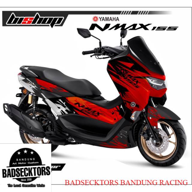 Jual Decal Yamaha NMAX Sticker Full Body Grafis merah keren | Shopee ...
