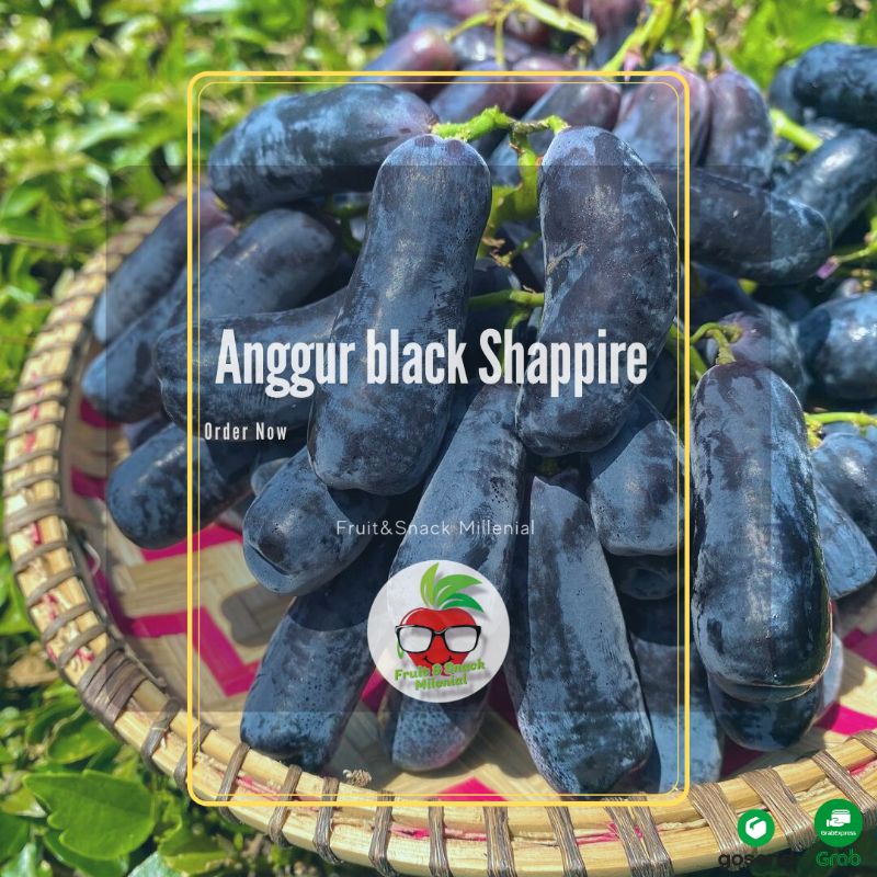 Jual Anggur Black Sapphire 1 Pack 300gr | Shopee Indonesia
